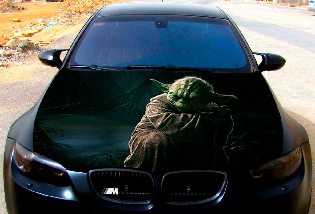 Vinyl Car Hood Full Color Wrap Graphics Decal Master Yoda Star | Etsy