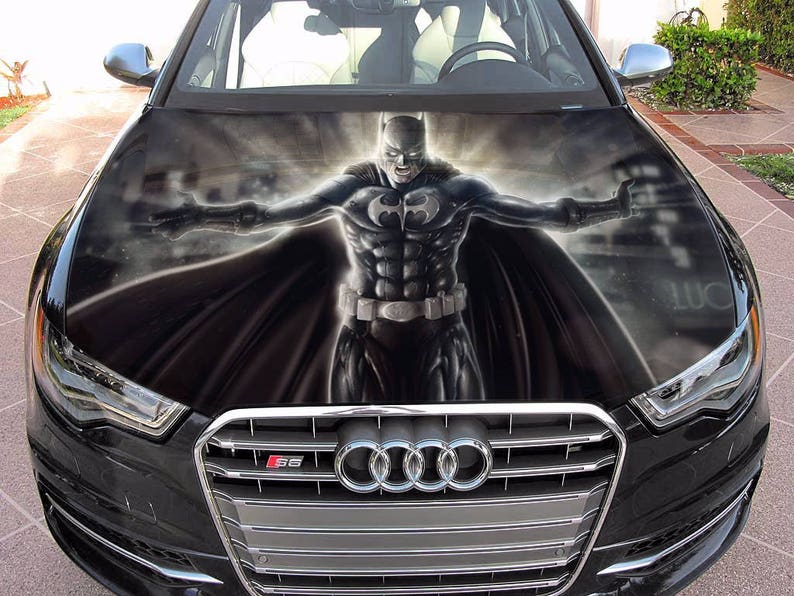 Vinyl Wrap Car Hood Full Color Graphics Decal Batman Dark | Etsy