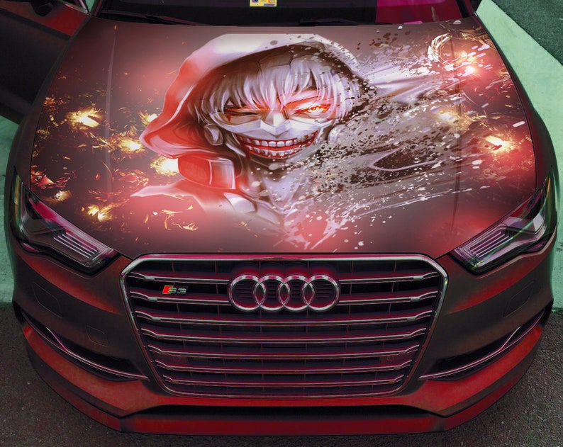 Vinyl Car Hood Wrap Full Color Graphics Decal Anime Manga Etsy