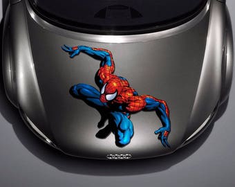 Spider Man Car Hood | Etsy