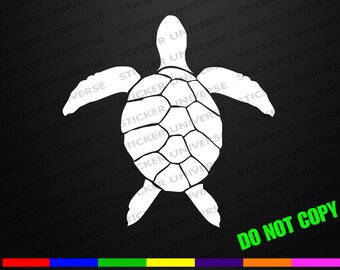 Hawaii Sea Turtle Car Decal - Etsy