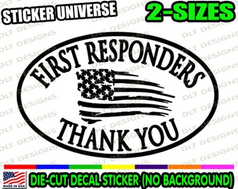 First Responder Car Decal - Etsy