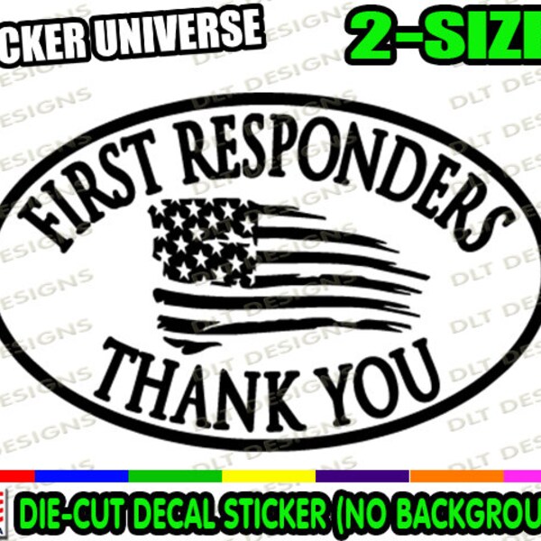 First Responders Car Decal - Etsy