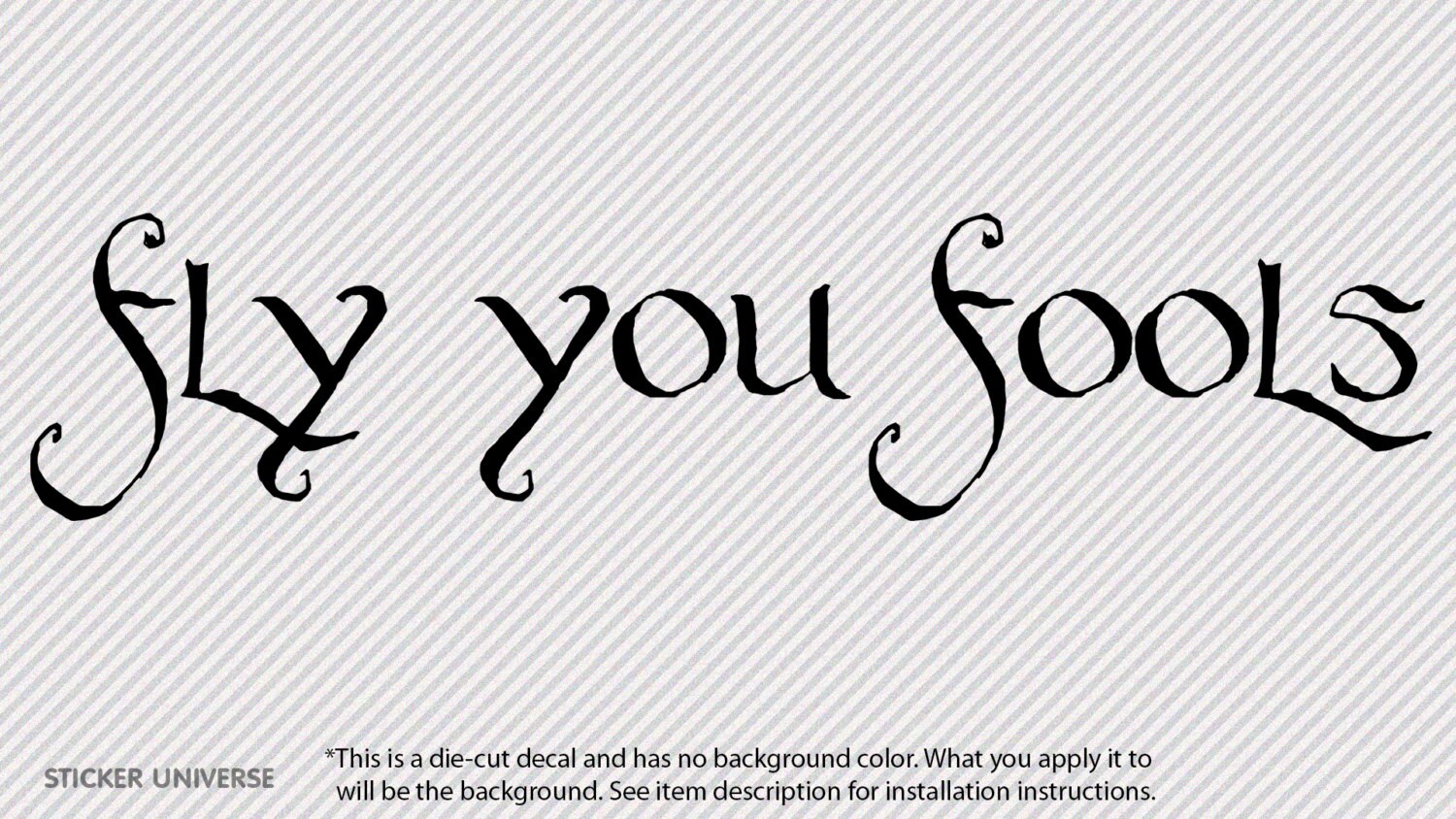 Fly You Fools Funny Die Cut Vinyl Decal Bumper Sticker - Etsy Ireland