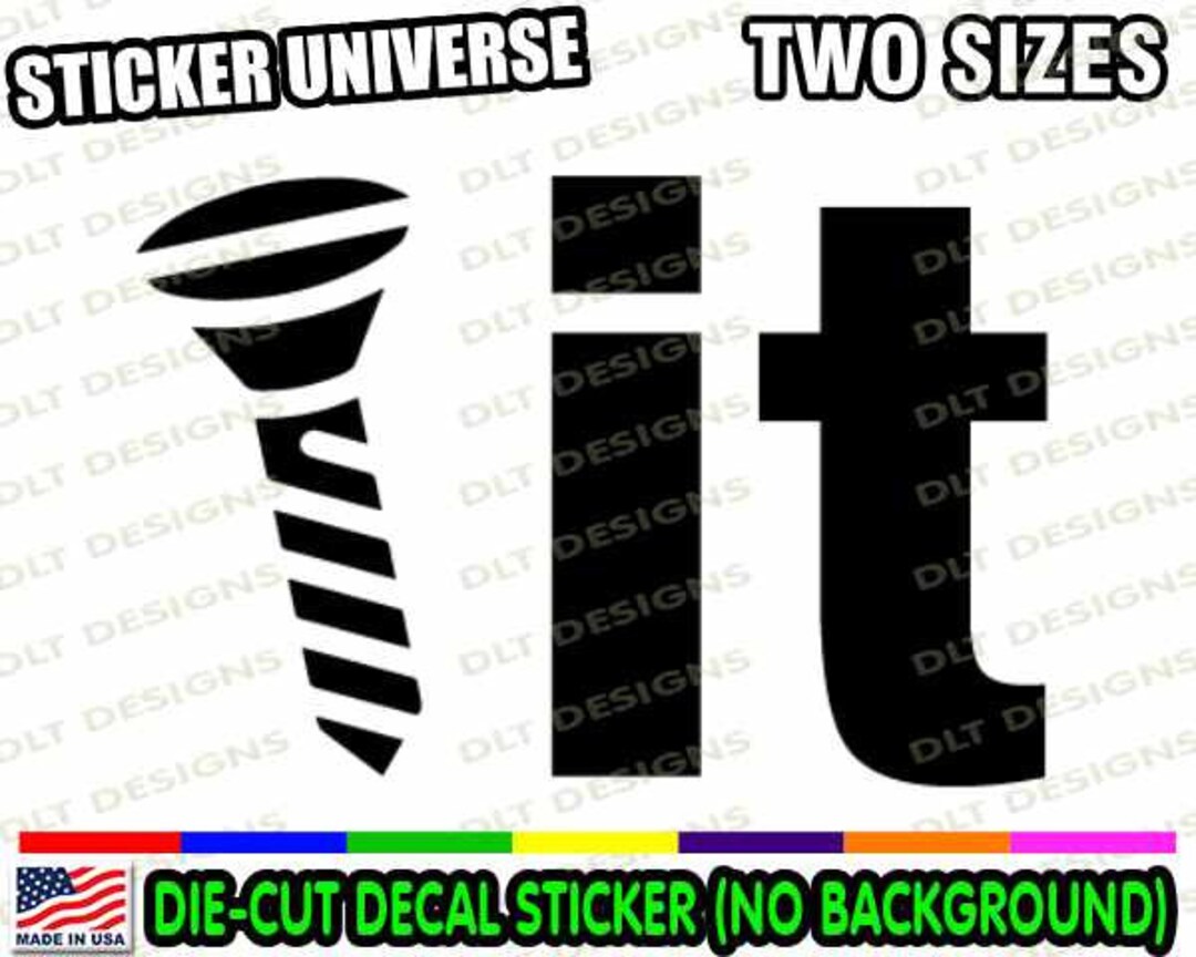 Screw It Funny Die Cut Vinyl Window Decal Sticker Car Truck SUV JDM ...