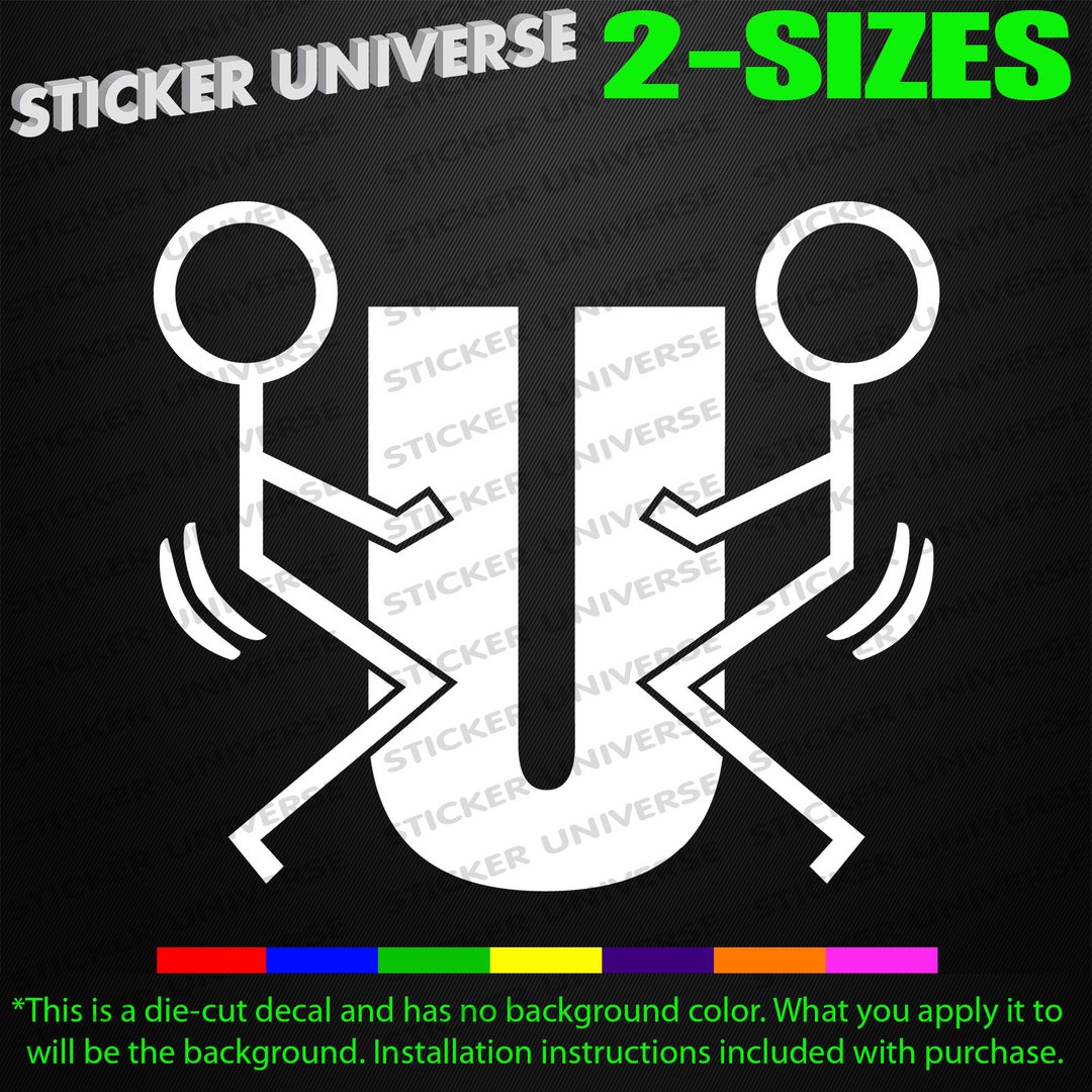 FK U You Tag-team Funny Car Window Decal Bumper Sticker - Etsy