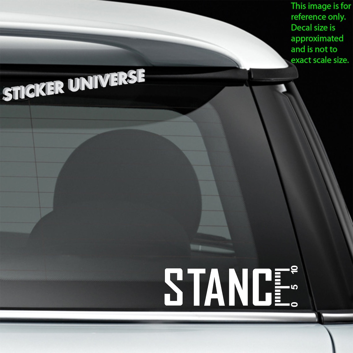 Stance Meter JDM Funny Car Window Decal Bumper Sticker Stanced | Etsy