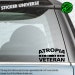 Atropia Veteran Vinyl Car Window Decal Bumper Sticker Army War Game ...