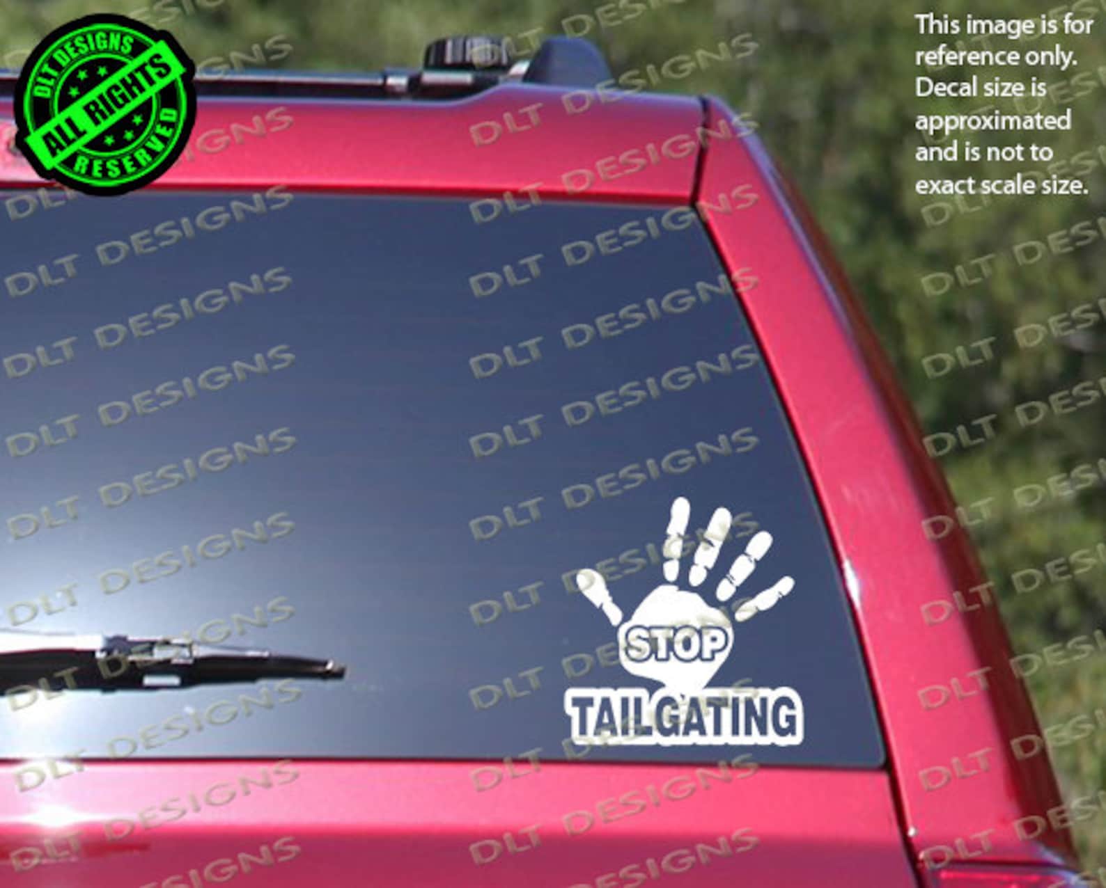 STOP TAILGATING Tailgater Warning Car Window Decal Bumper - Etsy