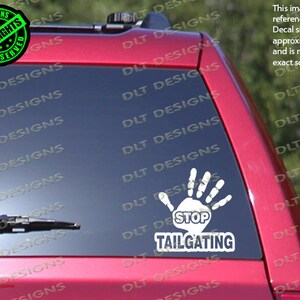 STOP TAILGATING Tailgater Warning Car Window Decal Bumper Sticker Road ...