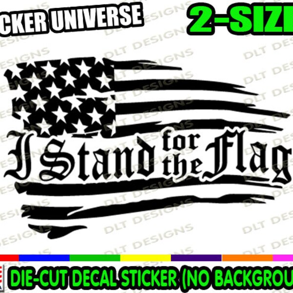 I Stand for the Flag Car Decal - Etsy