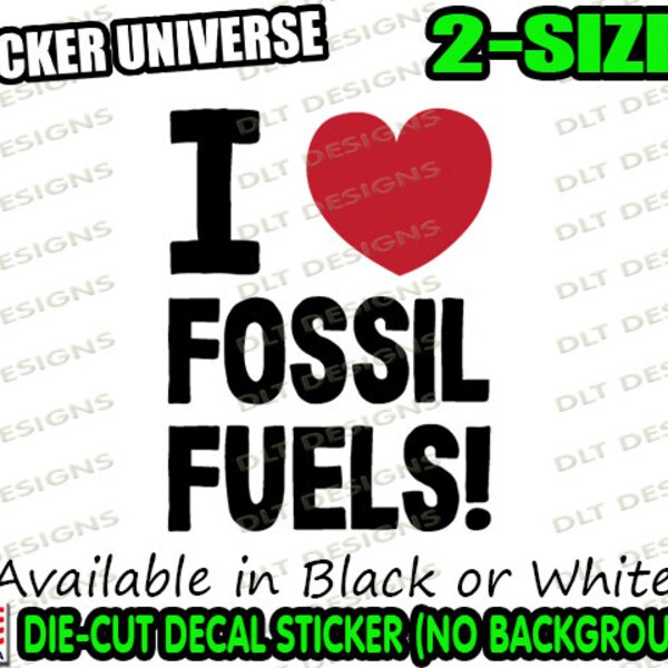 Fossil Fuels Sticker - Etsy