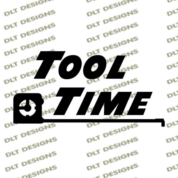 Tool Time Funny Car Truck Window Decal Bumper Toolbox Sticker | Etsy