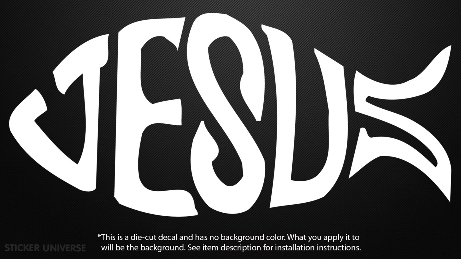 JESUS FISH Symbol Die Cut Vinyl Decal Sticker 2.5x5.5 | Etsy