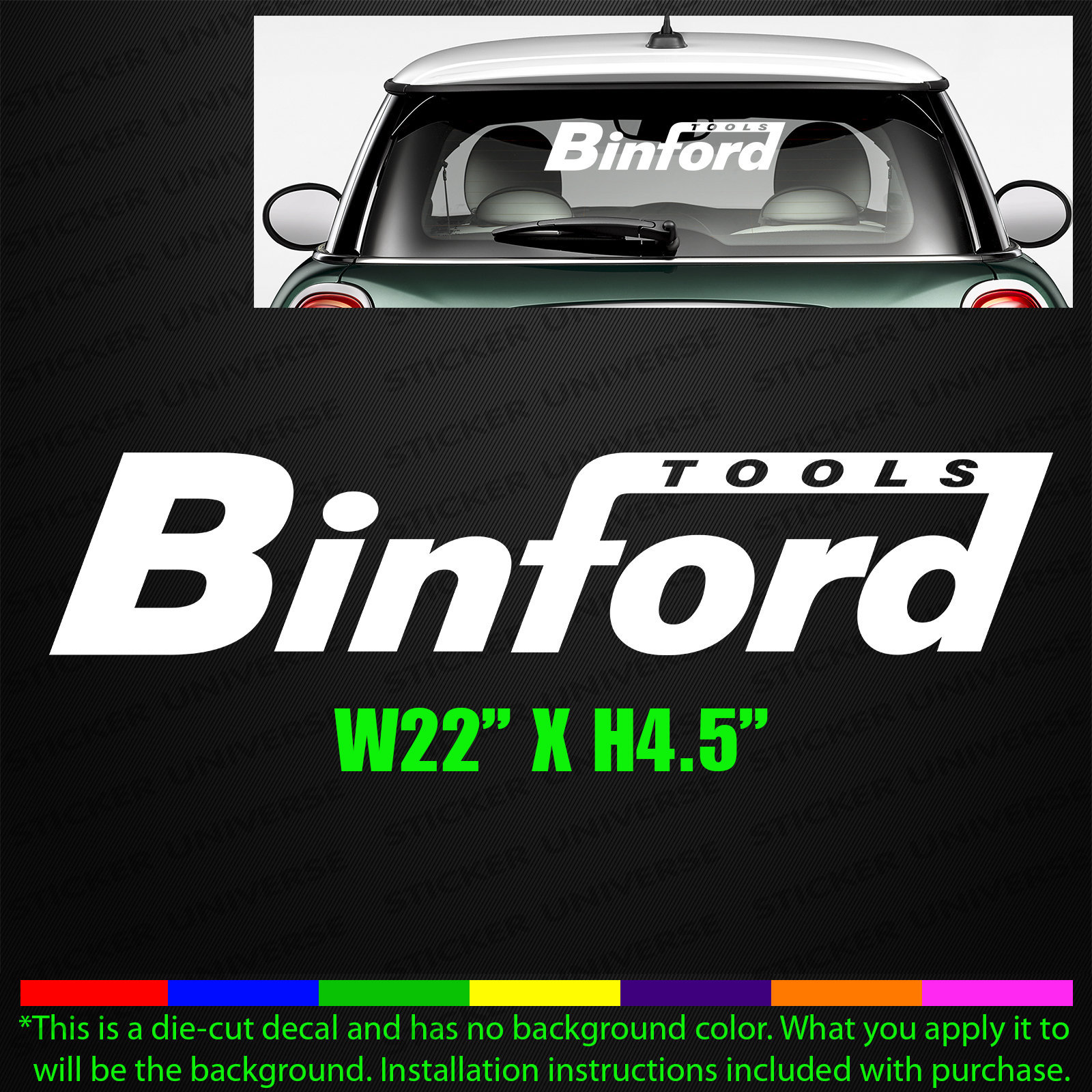 Binford Tools Large Banner Wide Car Window Decal Sticker | Etsy