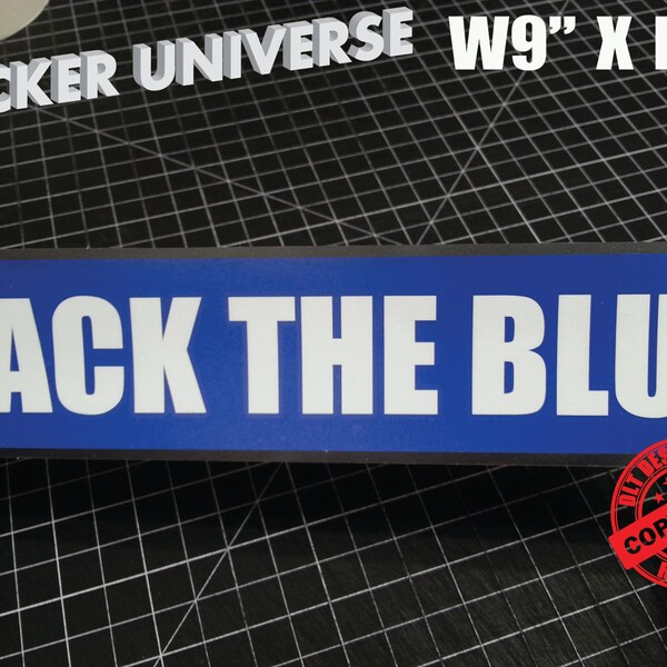 Back the Blue Bumper Sticker - Etsy