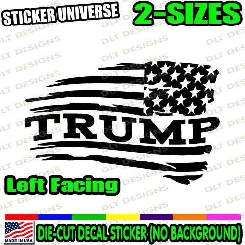 Trump Distressed Flag Car Truck Window Decal Bumper Sticker | Etsy