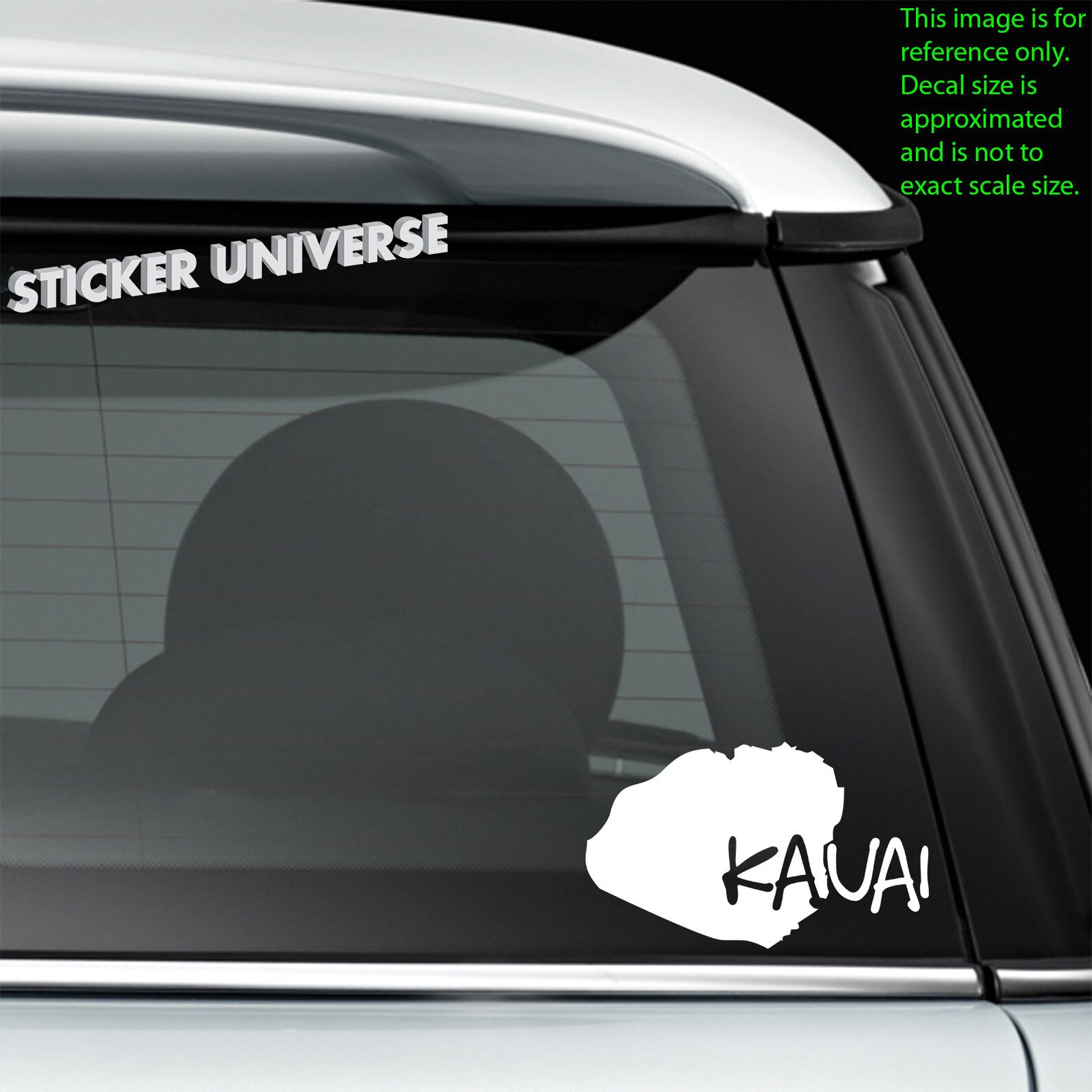 Kauai Island Car Window Decal Bumper Sticker Tropical Hawaii | Etsy