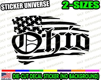 Ohio Flag Car Decal - Etsy