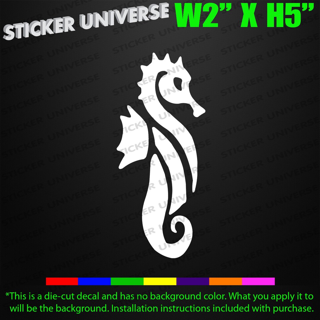 SEAHORSE Sea Horse Car Window Decal Bumper Sticker - Etsy