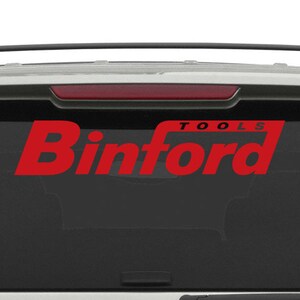 Binford Tools Large Banner Wide Car Window Decal Sticker Various Sizes ...