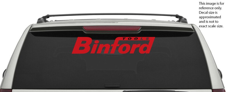 Binford Tools Large Banner Wide Car Window Decal Sticker | Etsy