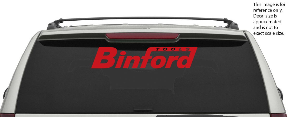 Binford Tools Large Banner Wide Car Window Decal Sticker | Etsy