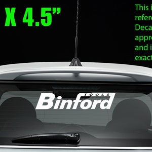 Binford Tools Large Banner Wide Car Window Decal Sticker Various Sizes ...