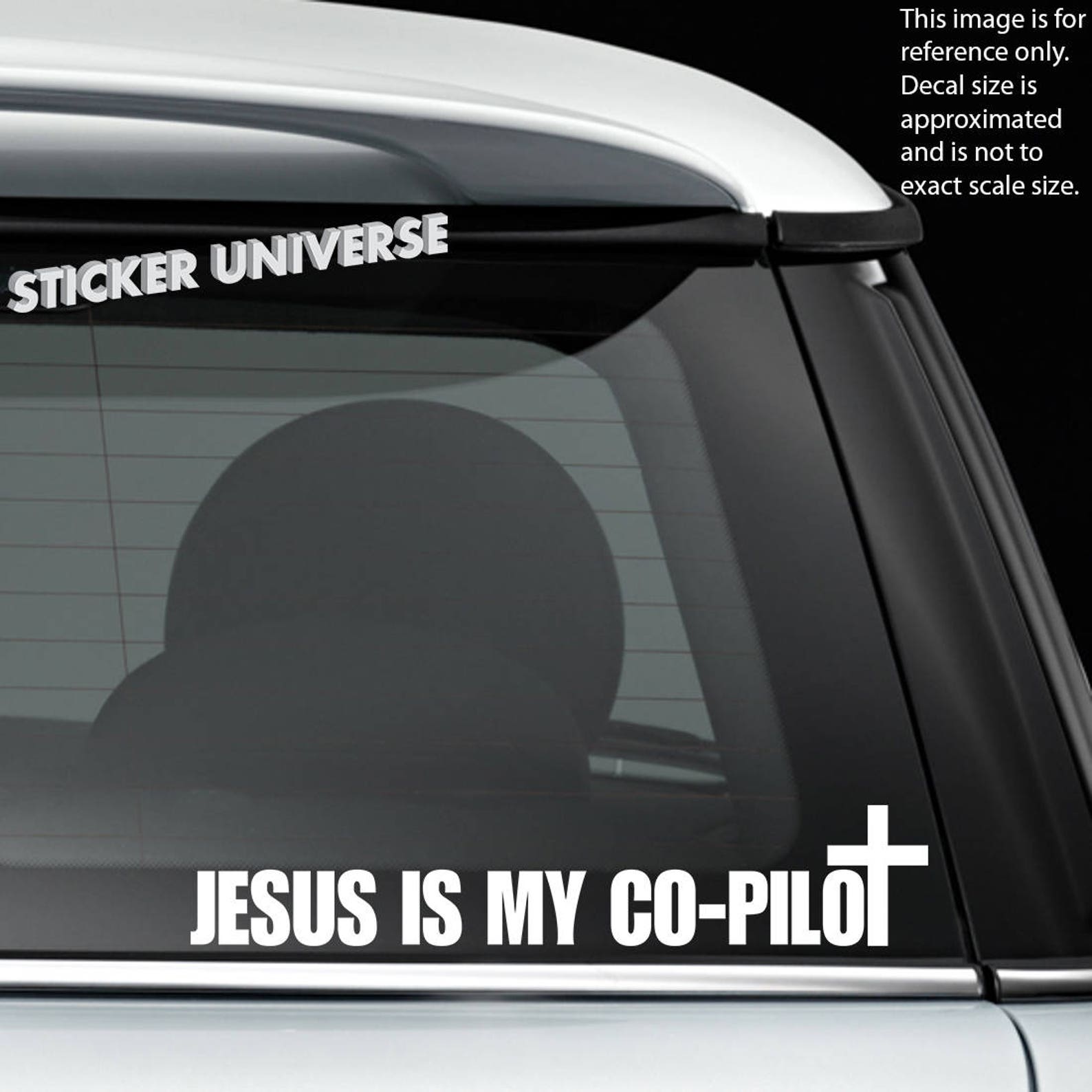 Jesus is My Co-pilot Car Window Decal Sticker Religious Church | Etsy