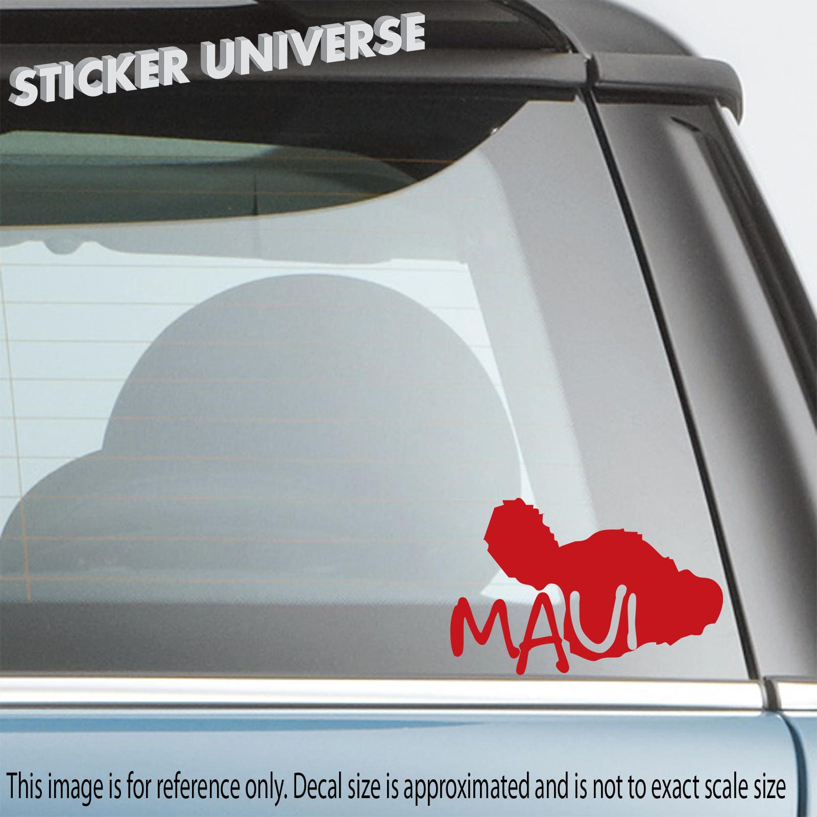 Maui Island Car Window Decal Bumper Sticker Tropical Hawaii - Etsy