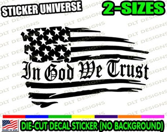 In God We Trust Car Window Decal Bumper Sticker Christian | Etsy