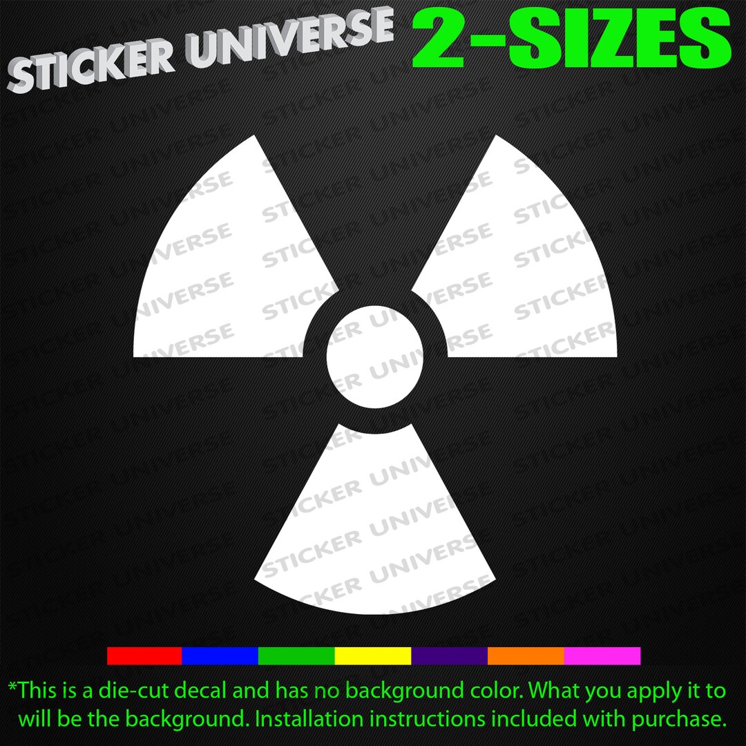 RADIOACTIVE Ionizing Hazard Symbol Car Window Decal Bumper - Etsy
