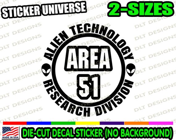 Area 51 Storm Raid Alien Research Division Funny Car Decal | Etsy