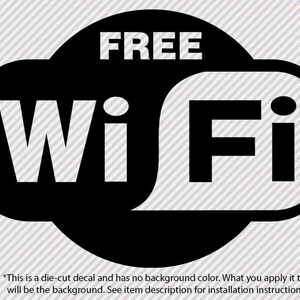Wifi Store Front Die Cut Decal Sticker 3.25x4.5 - Etsy