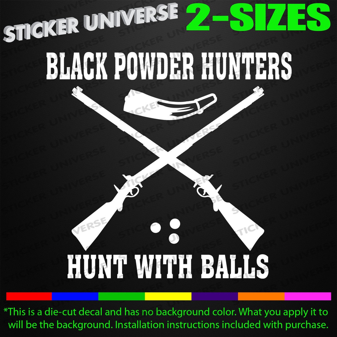 Muzzle Loader Musket Funny Hunting Truck Car Window Decal Sticker Gun ...
