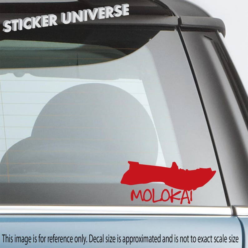 Molokai Island Car Window Decal Bumper Sticker Tropical Hawaii - Etsy