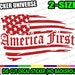 America First Distressed Flag U.S. Car Window Decal Bumper - Etsy