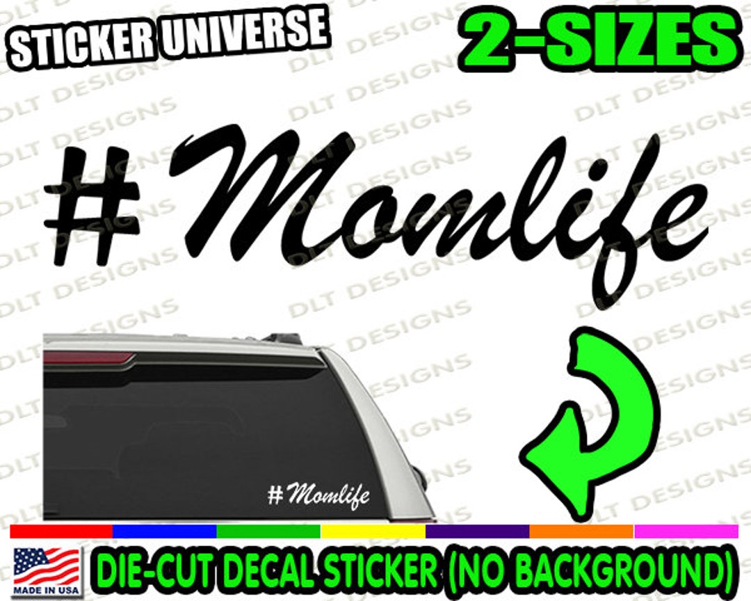 Momlife Mom Life Car Window Decal Bumper Sticker momlife - Etsy