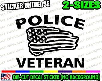 Police Veteran Decal - Etsy