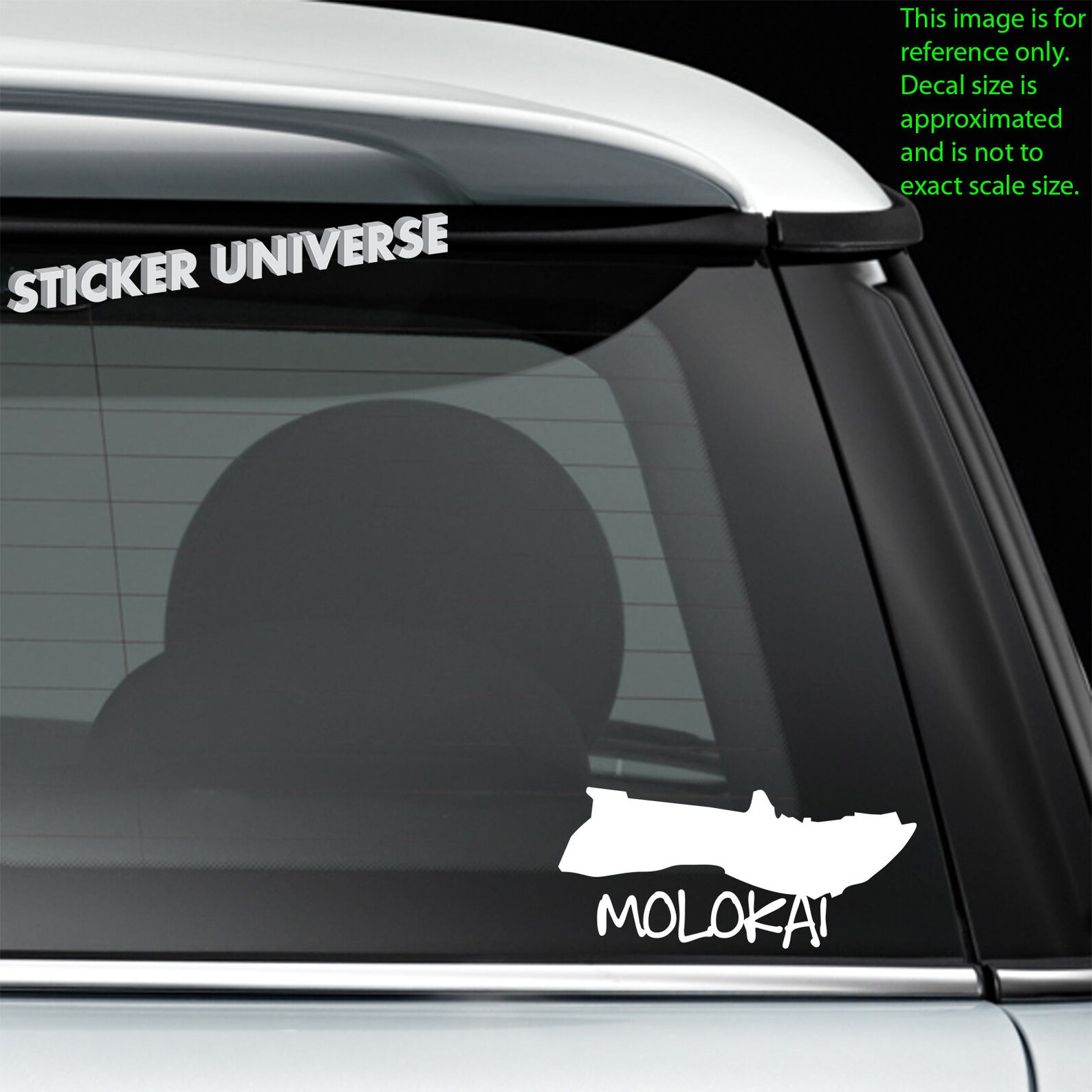 Molokai Island Car Window Decal Bumper Sticker Tropical Hawaii | Etsy