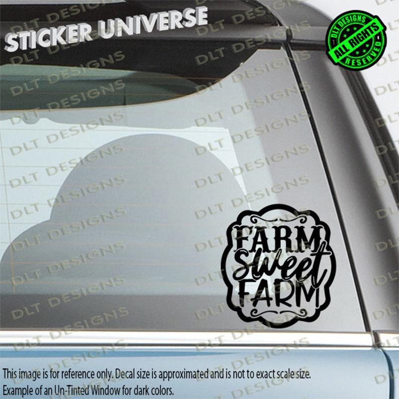 Home Sweet Farm Window Decal Bumper Sticker Farming Farmer | Etsy