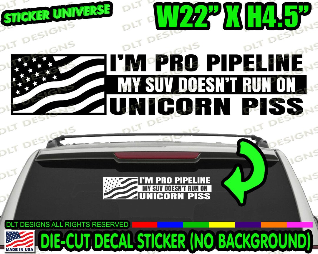 Pro Pipeline Large SUV Funny Window Decal Bumper Sticker - Etsy