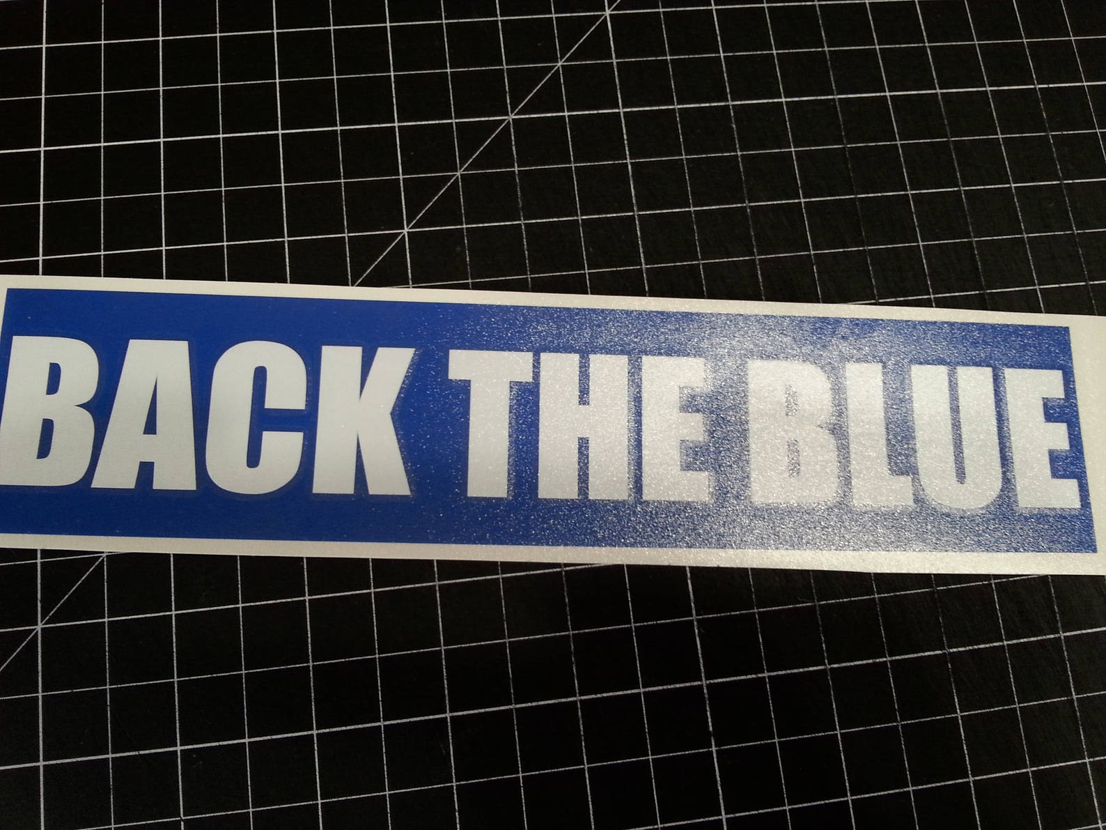Back the Blue Car Window Decal Bumper Sticker Police Cops | Etsy