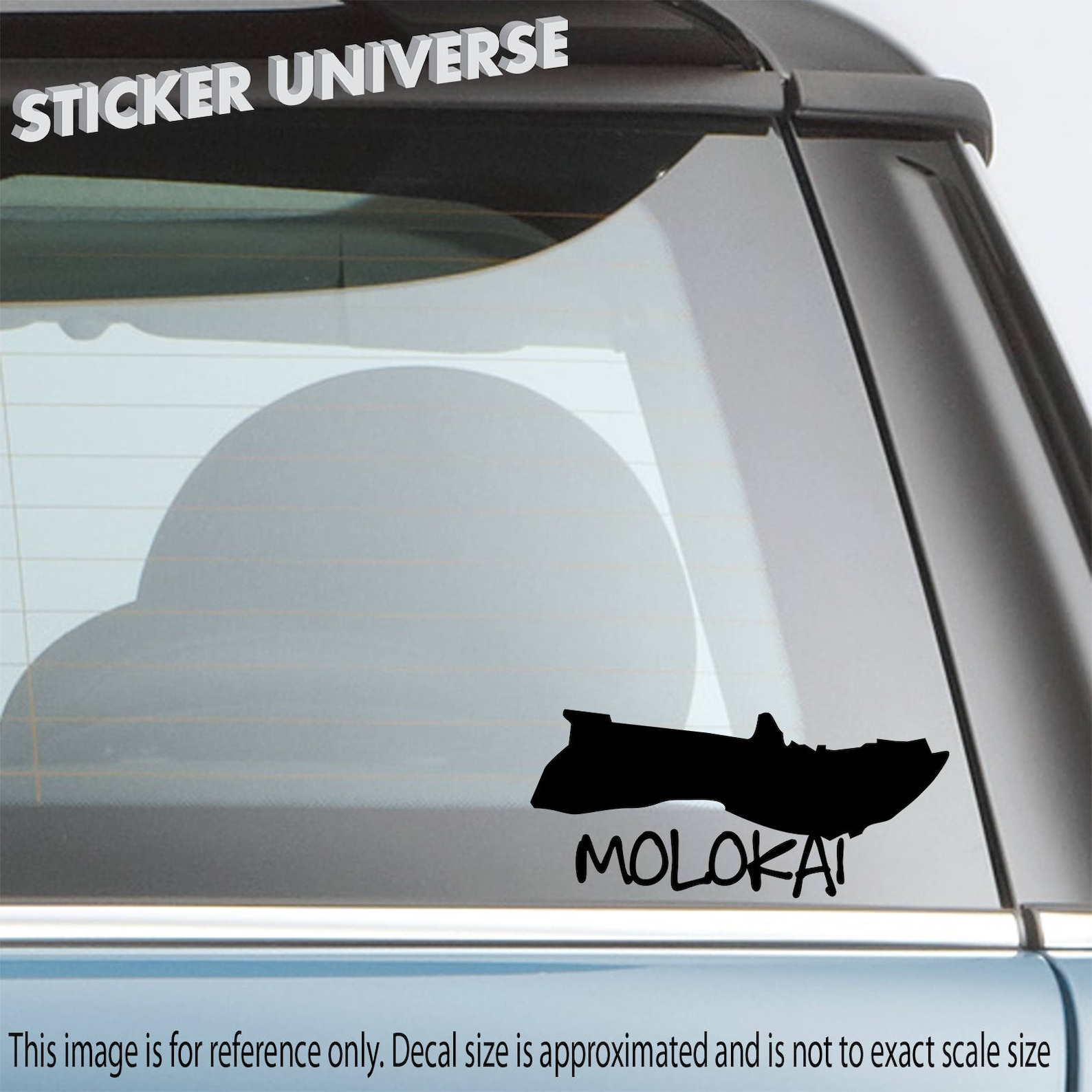 Molokai Island Car Window Decal Bumper Sticker Tropical Hawaii - Etsy
