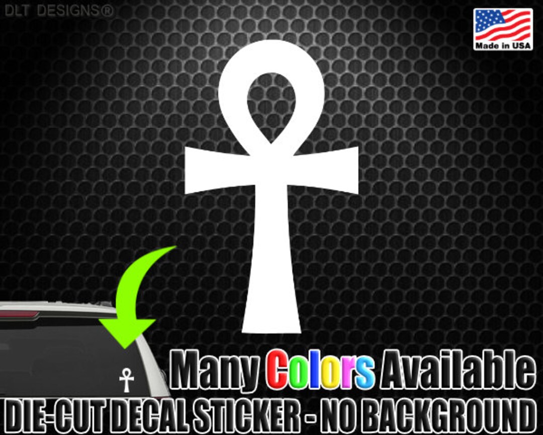 Ankh Key of Life Car Decal Sticker Vinyl Egyptian Cross Ancient Symbol ...