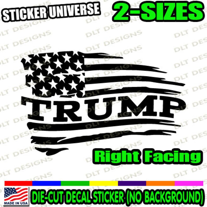 Trump Distressed Flag Car Truck Window Decal Bumper Sticker - Etsy