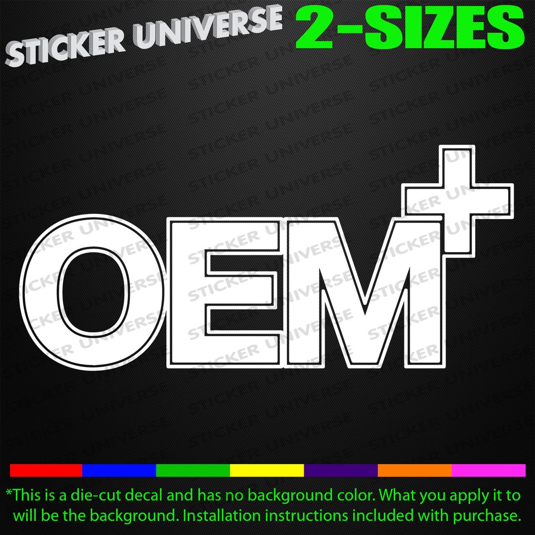 OEM Funny Car Window Decal Bumper Sticker Turbo Modded OEM Drift JDM ...