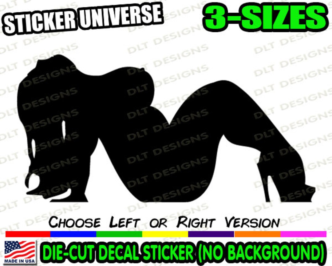 Sexy Mudflap Thick Girl Woman Funny Car Window Decal Bumper Sticker Jdm