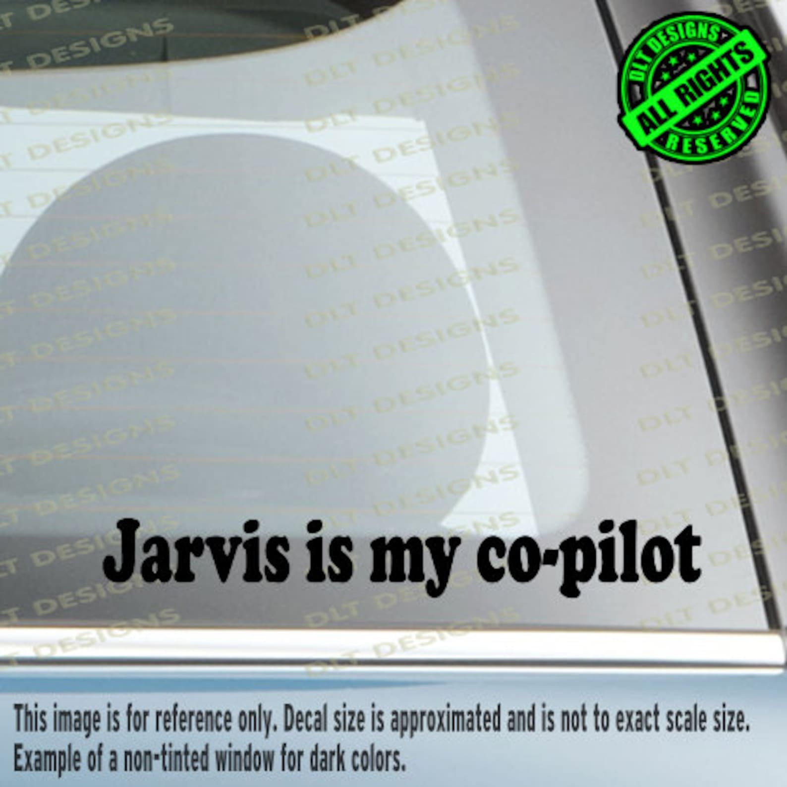 Jarvis is My Copilot Car Window Decal Bumper Sticker Comic - Etsy