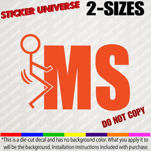 Multiple Sclerosis Waffle Decal - Etsy